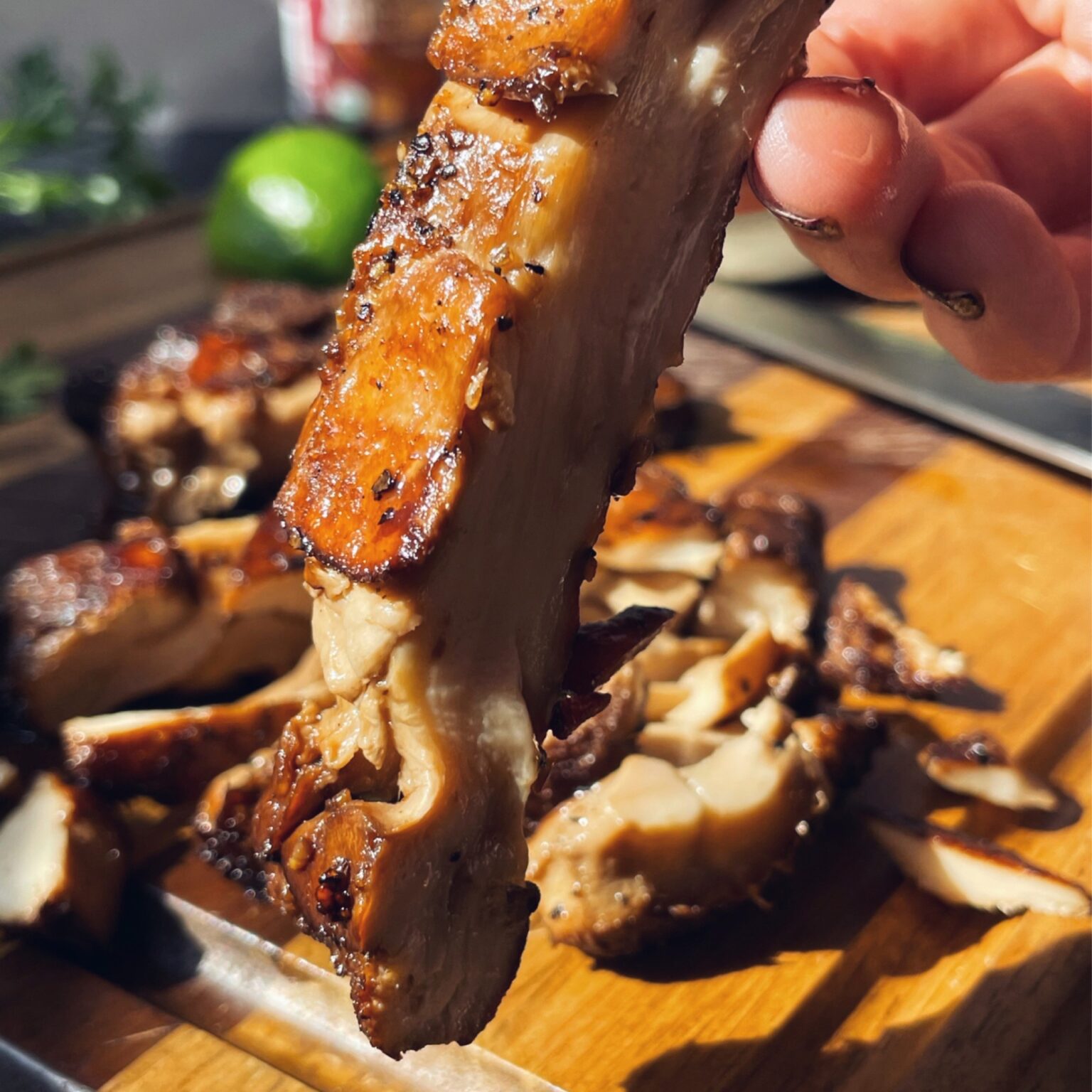 Argentinian Lions Mane Steak with Dijon Chimmichurri - Faraway Kitchen